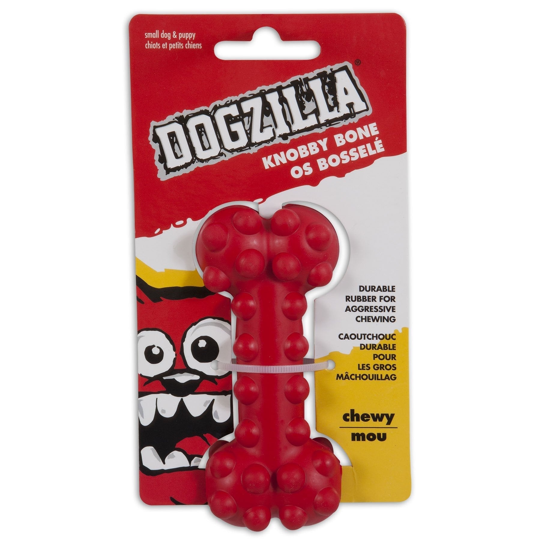 Dogzilla Knobby Treat Bone - Durable Dog Chew Toy — Folders