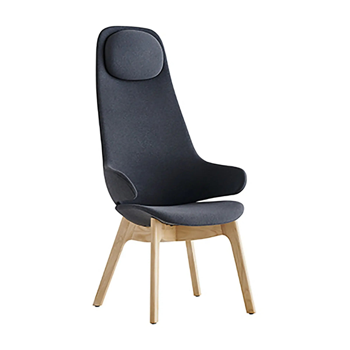 Wooden Base Chair - Konfurb Orbit High Back by Buro — Folders