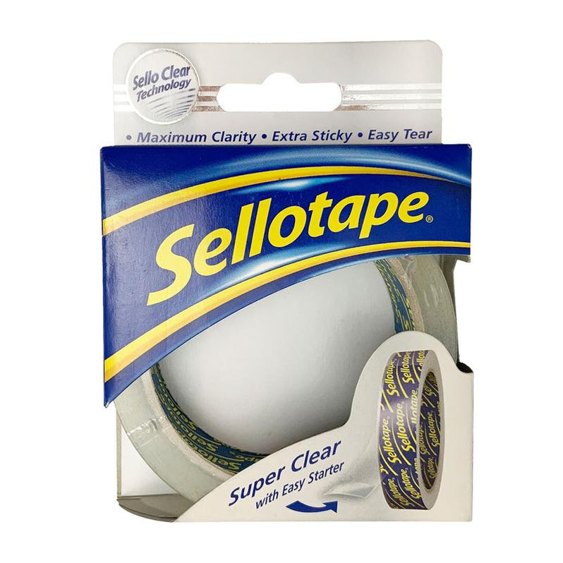Sellotape Super Clear Tape - 24mm x 50m Roll — Folders