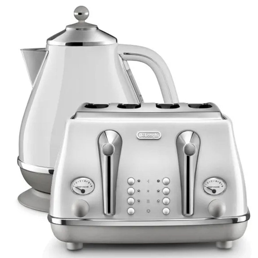 4 Slice Toaster & Kettle Set - Delonghi Icona Capitals — Folders