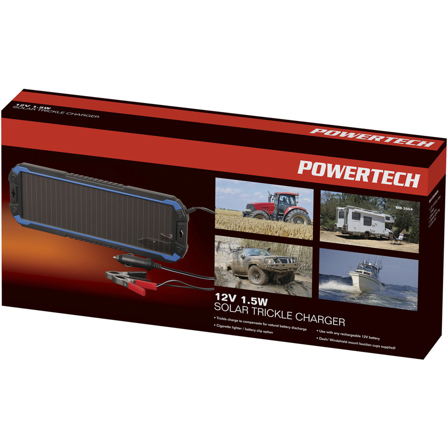Solar Trickle Charger - Powertech 12V 1.5W — Folders