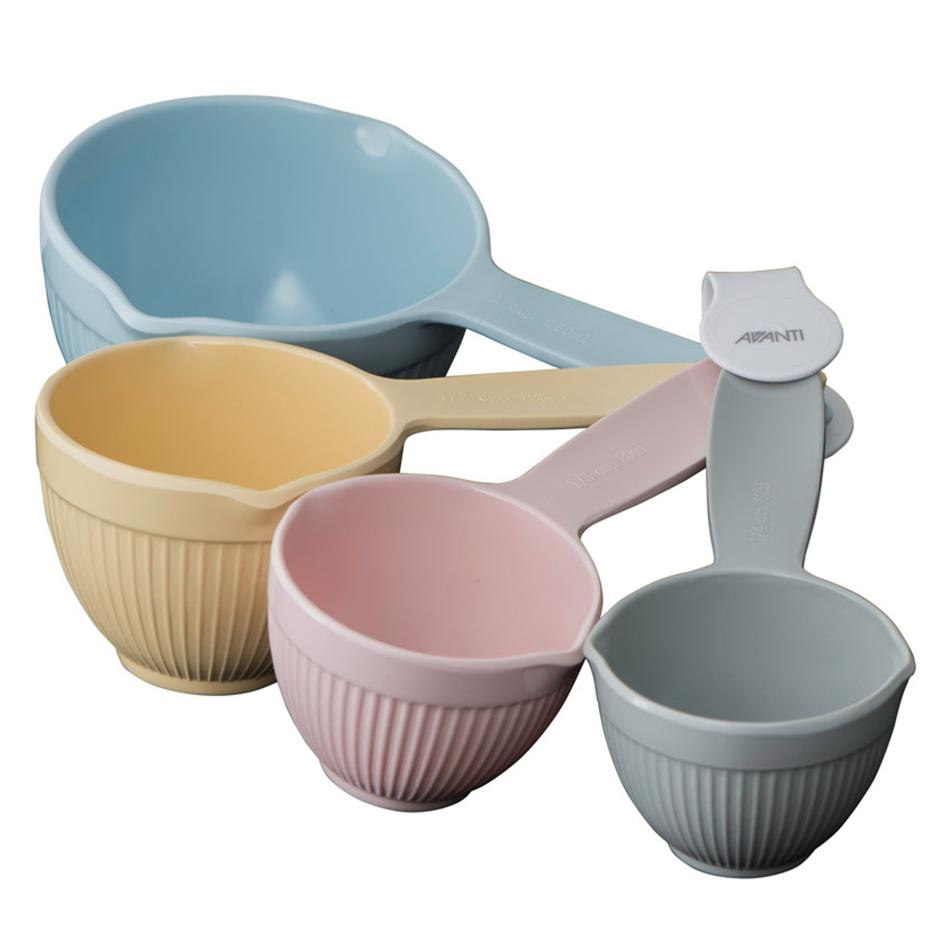 Melamine Measuring Cups - Avanti Ribbed Pastel Set — Folders