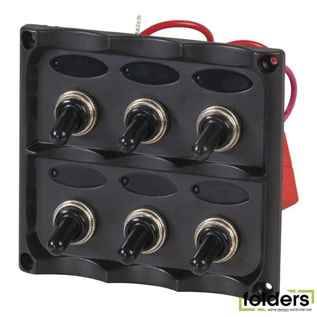6-way switch panel with led indicators — Folders