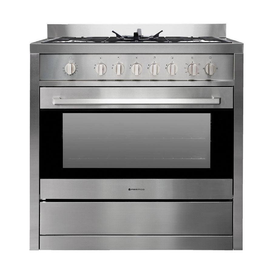 Parmco 900mm Freestanding Stove Full Gas Stainless Steel AR 900-GAS GA ...