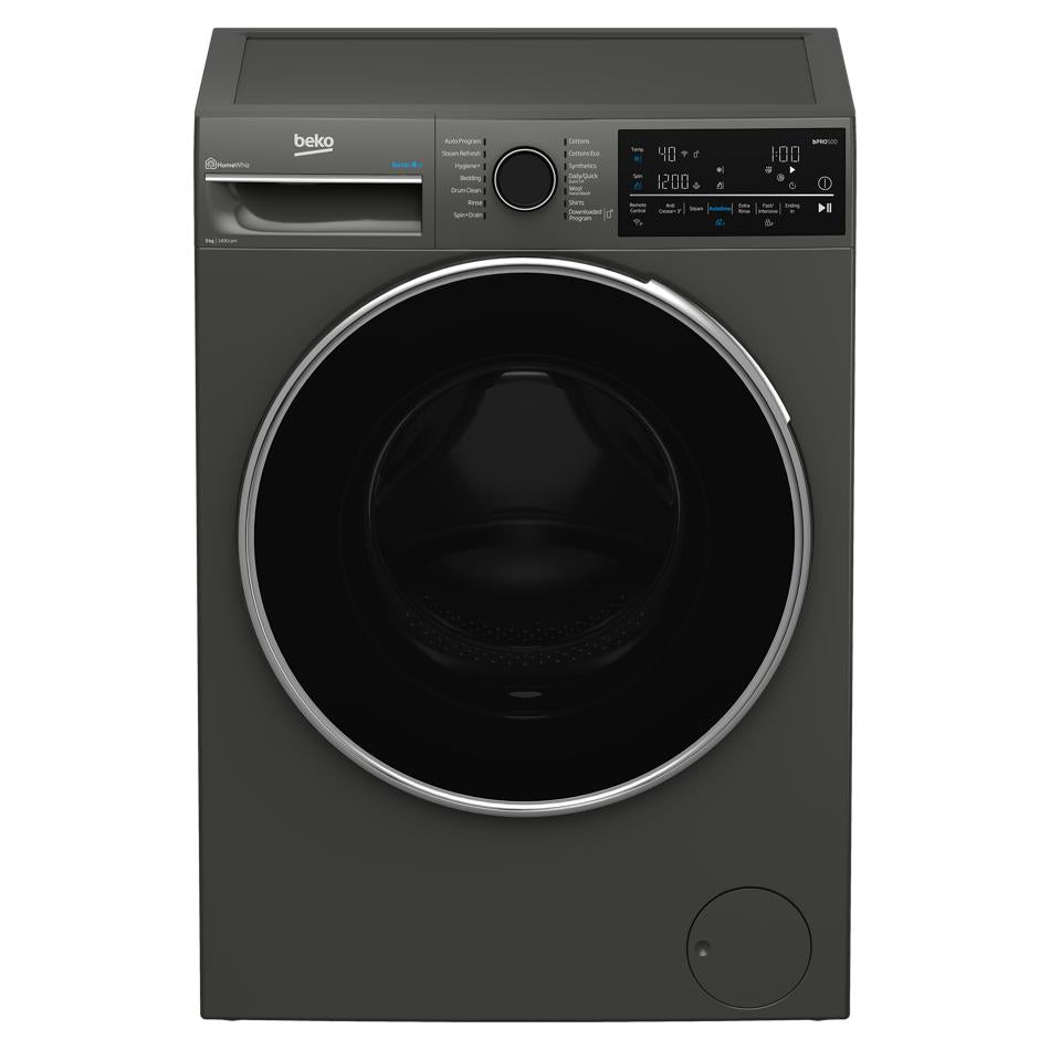 Washing Machine - Beko 9kg Autodose with SteamCure & Wifi — Folders