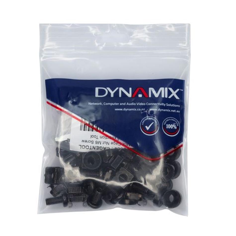 Cage Nut Pack - Dynamix 30Pc, Black M6*15Mm — Folders