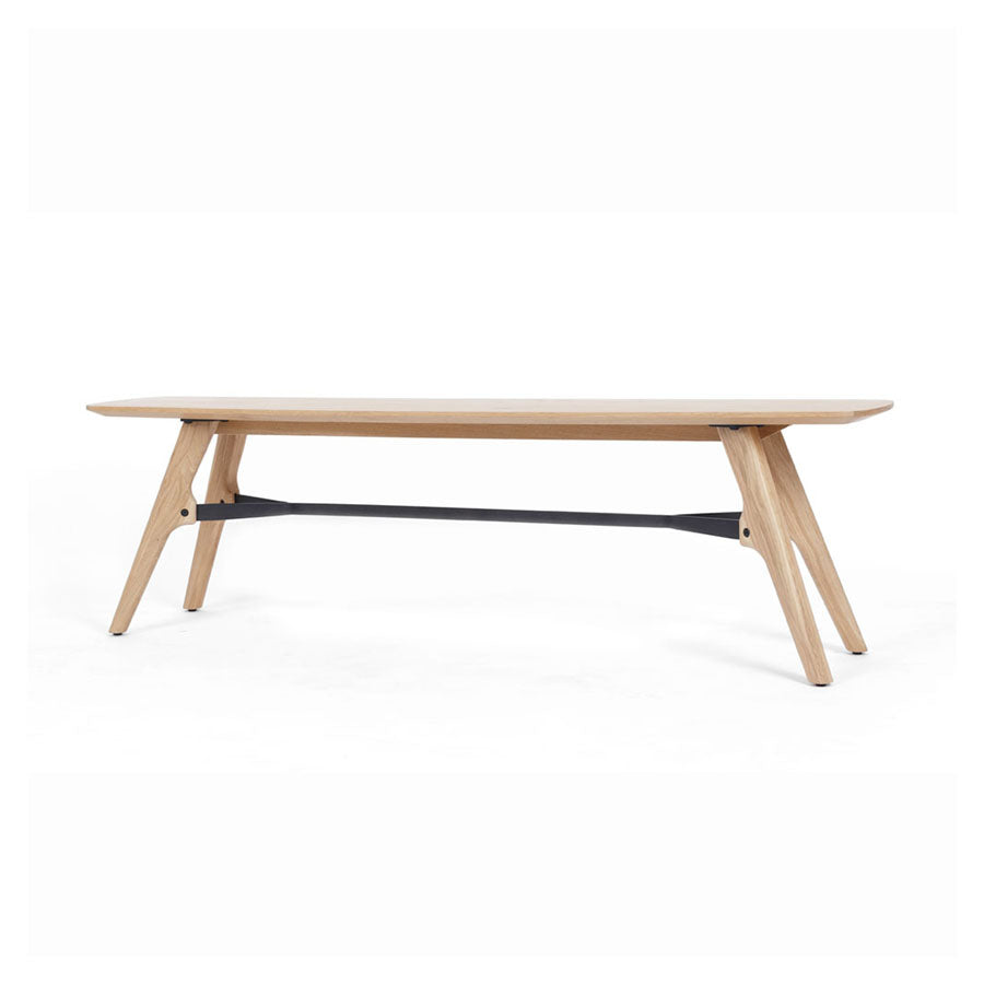 Flow Scandinavian Style Oak Dining Bench — Folders