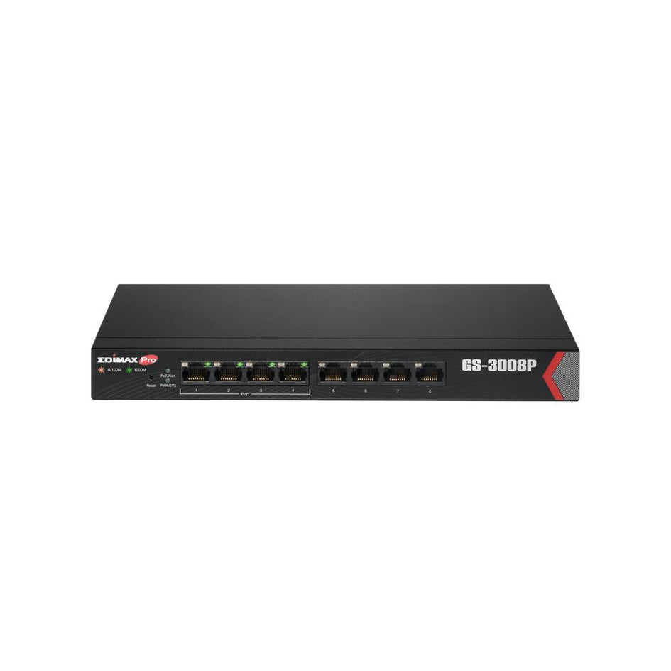 Gigabit Managed Switch - Edimax 8 Port with PoE+ — Folders