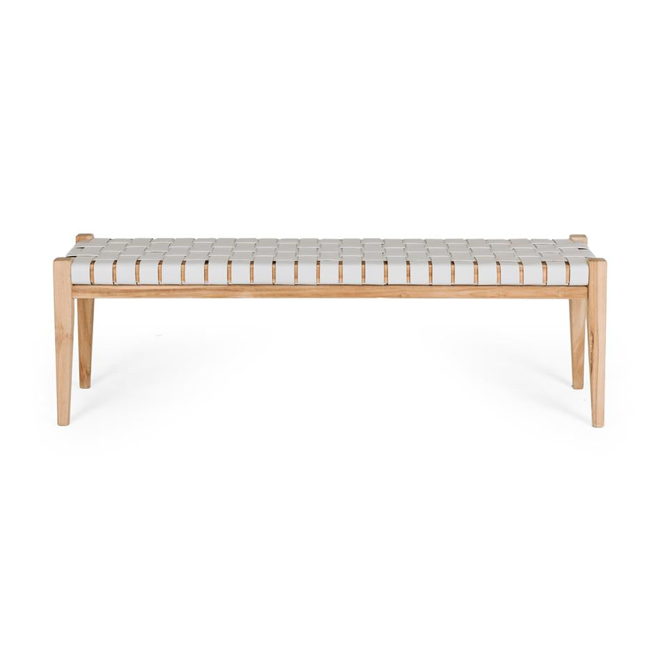 Indo Woven Bench - Furniture By Design - Duck Egg — Folders