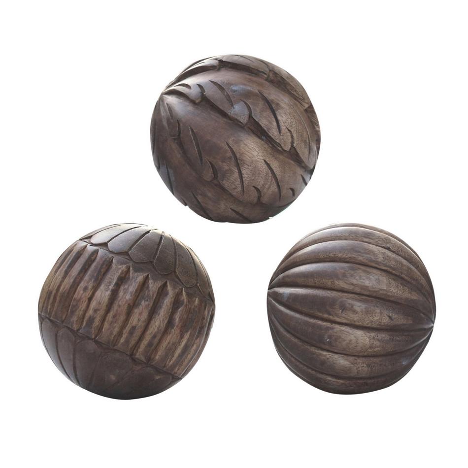 Mango Wood Spheres Set of 3 - Rembrandt — Folders