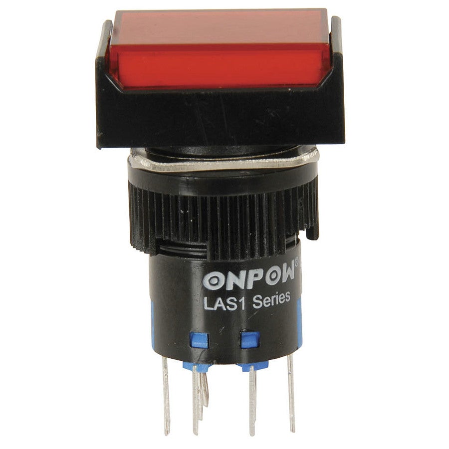 DPDT Illuminated Switch - Folders IP65 Red Momentary