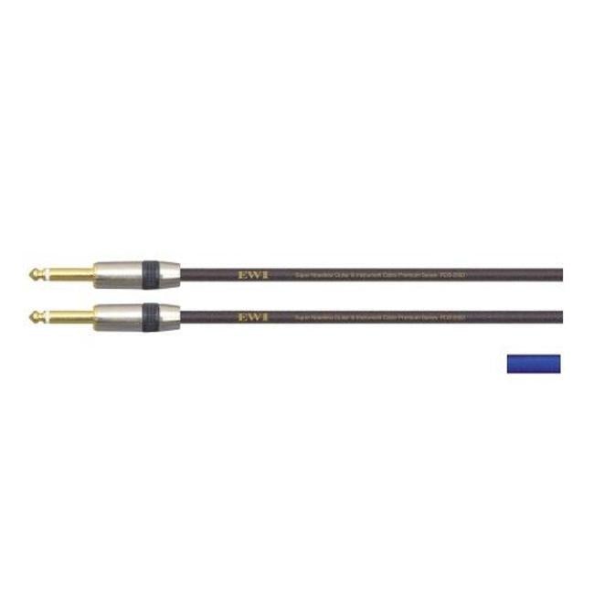 EWI Instrument Cable Straight 20 Ft Blue — Folders
