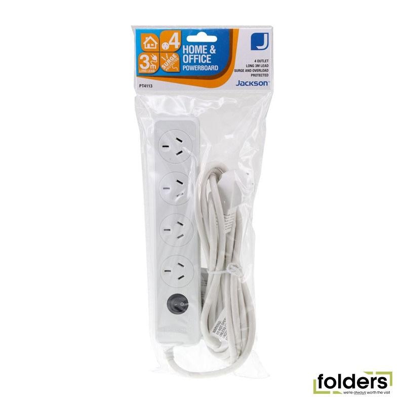 4-Way Power Board - Jackson with Surge Protection — Folders