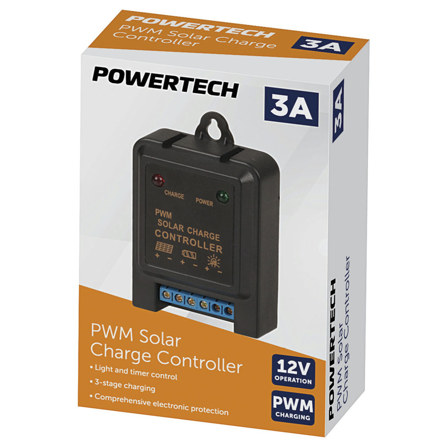 PWM Solar Charge Controller - Powertech 12V 3A — Folders