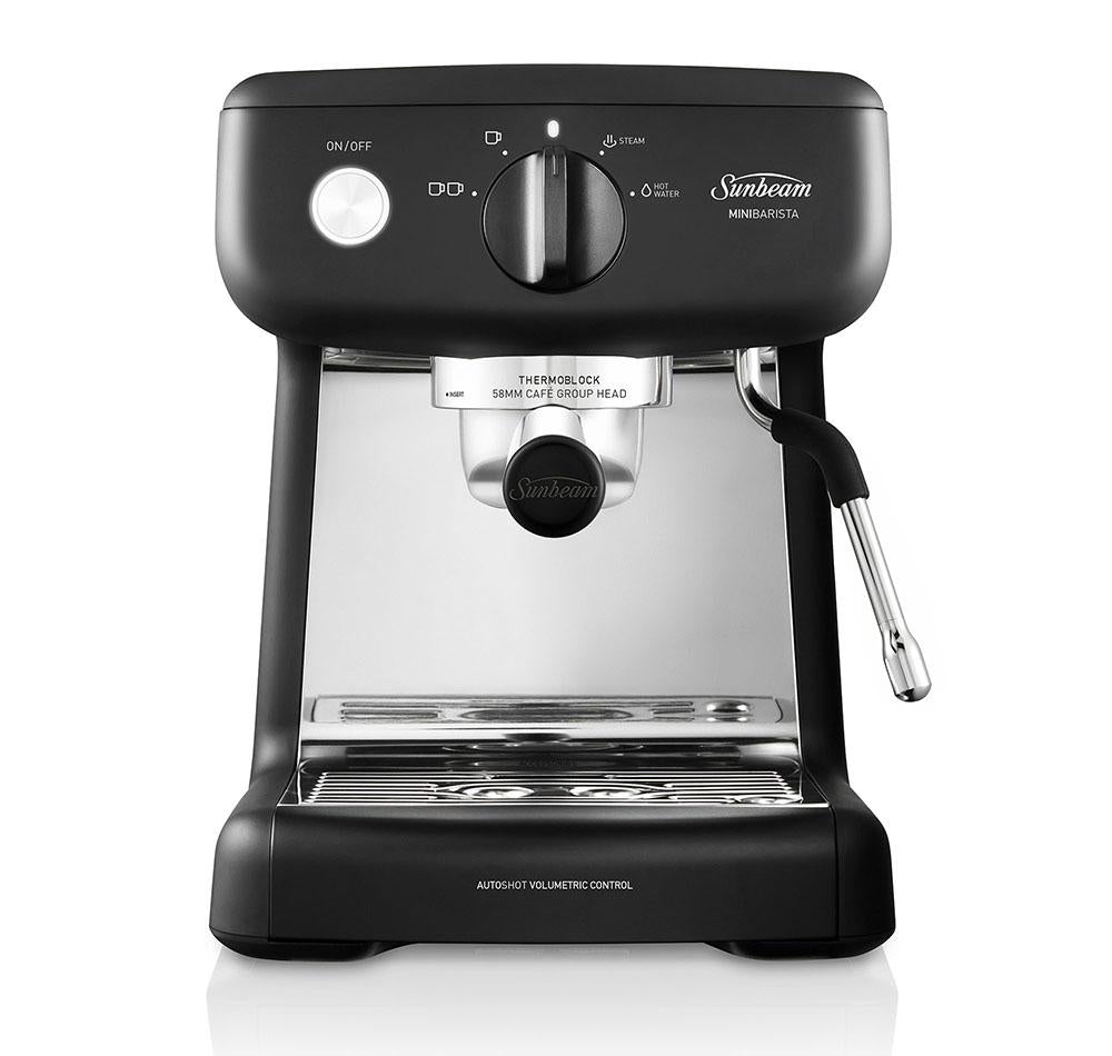 Sunbeam Mini Barista Espresso Machine Black Classics EM4300K — Folders