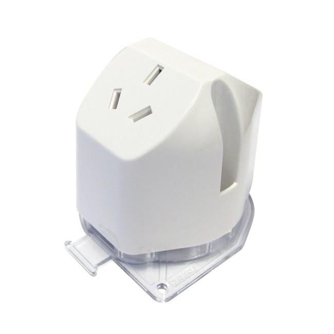 Tradesave Double Plug Base Socket. (4 Terminals). Bright White. Heat ...